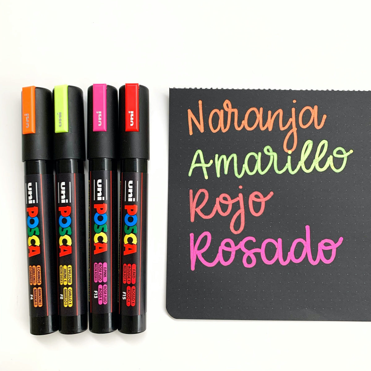MARCADORES POSCA 4 COLORES NEON – Moonstone-gt